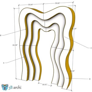 Wavy Arch Prop Template: 3D Backdrop CNC Files (digital File) - Etsy