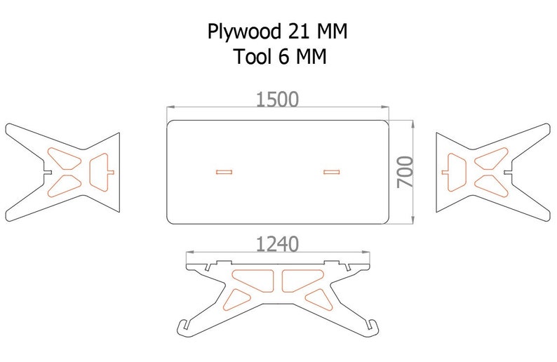 Study Table Plan Home Office Desk Minimalist Design - Etsy