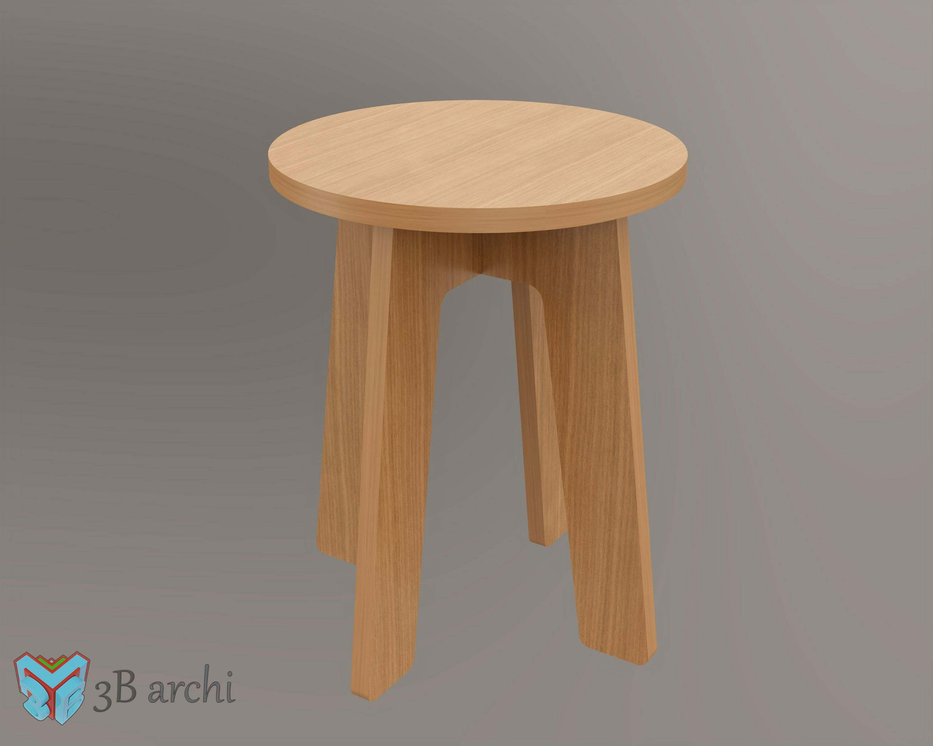 Plywood Table CNC Stool Plans CNC Router Cut Files MDF - Etsy