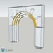 3D Square Top Arch, Elegant 3D Arch Backdrop Templates - Wedding Decor ...
