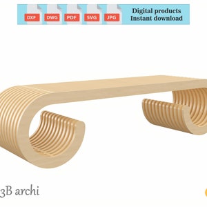 Modern Parametric Bench, Parametric Bench Plan, Parametric Bench Design ...