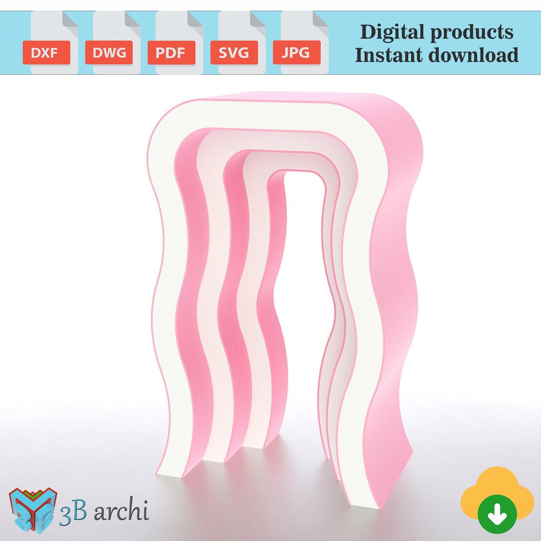 Wavy Pedestal Table CNC Files: Parametric Design (digital Download) - Etsy