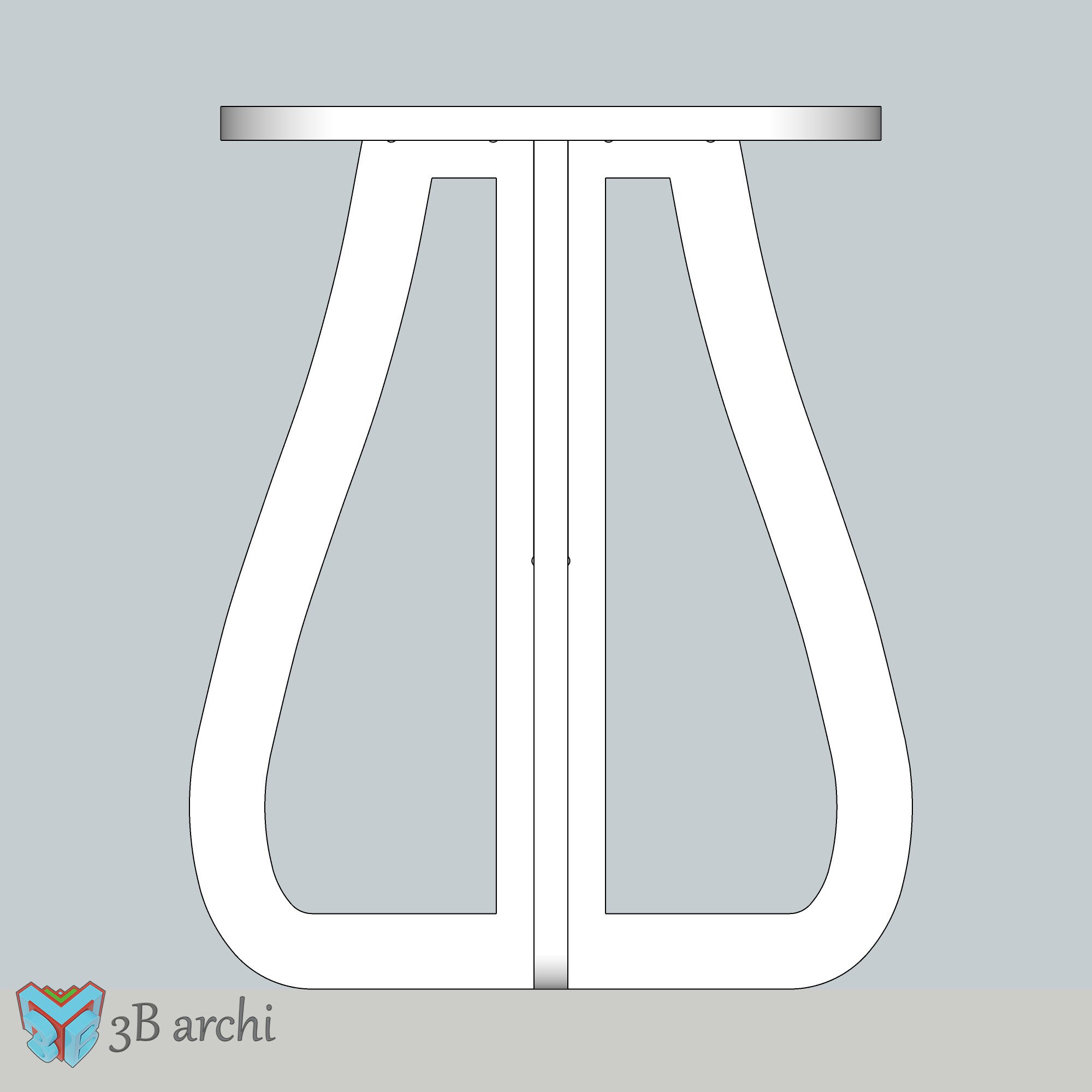 CNC Stool Plans, Plant Stand, CNC Router Cut Files, Side Table, Plywood ...