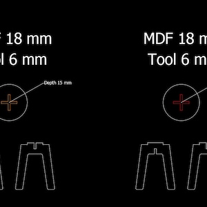 Plywood Table CNC Stool Plans CNC Router Cut Files MDF - Etsy
