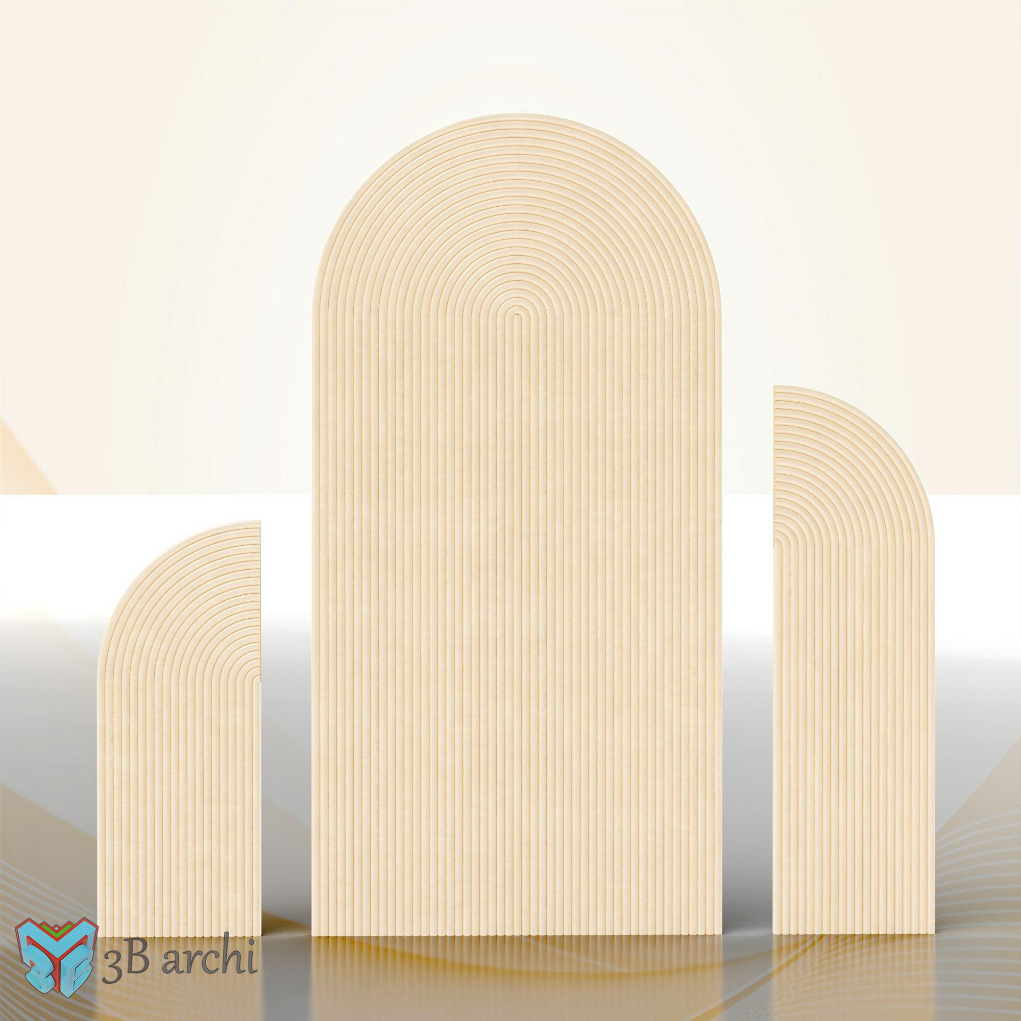 Ripple Arch Backdrop CNC Files: Fluted Panel Set (digital Download) - Etsy