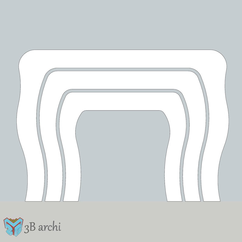 Nest of Tables CNC Files: 3 Piece Coffee Side Table Vector (digital ...