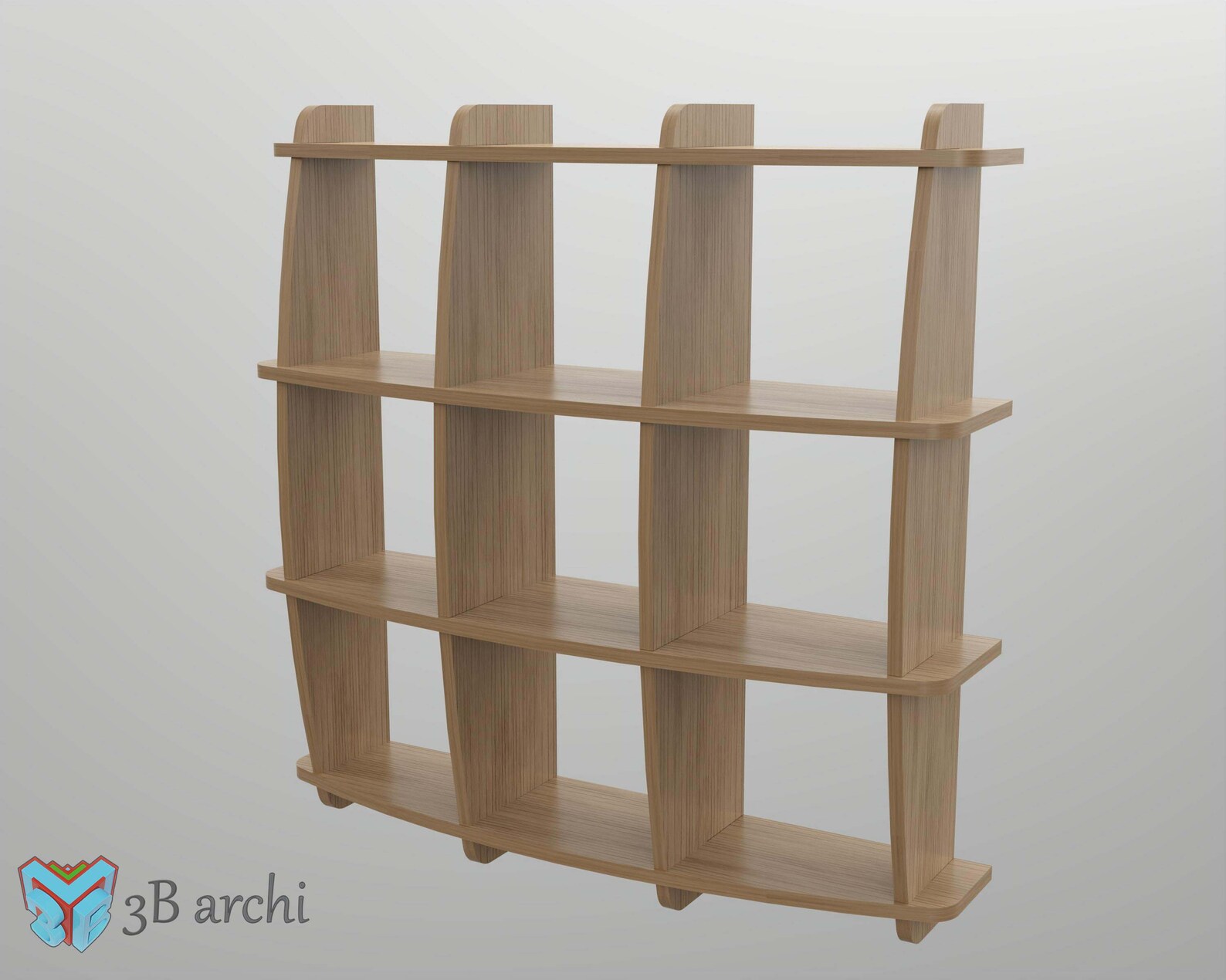Parametric Wall Shelf, Bookshelf Plans, Wall Mount Bookshelf, Modern ...