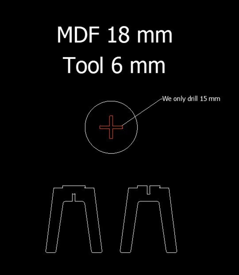 Plywood Table CNC Stool Plans CNC Router Cut Files MDF - Etsy