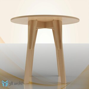 Round Dining Table, Dining Table Plan, Modern Furniture, Digital File ...