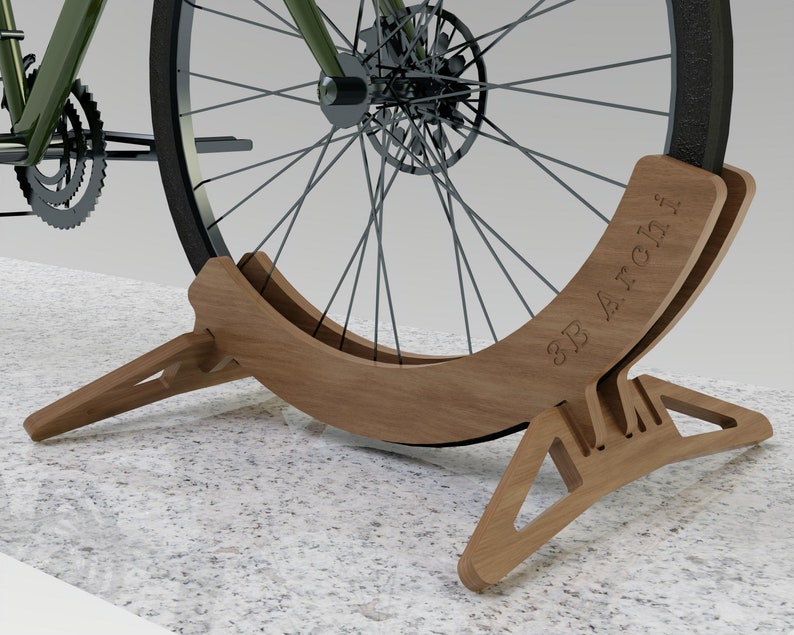 CNC Bike Stand Plan: Plywood Bike Rack, DXF Pattern (digital Download ...