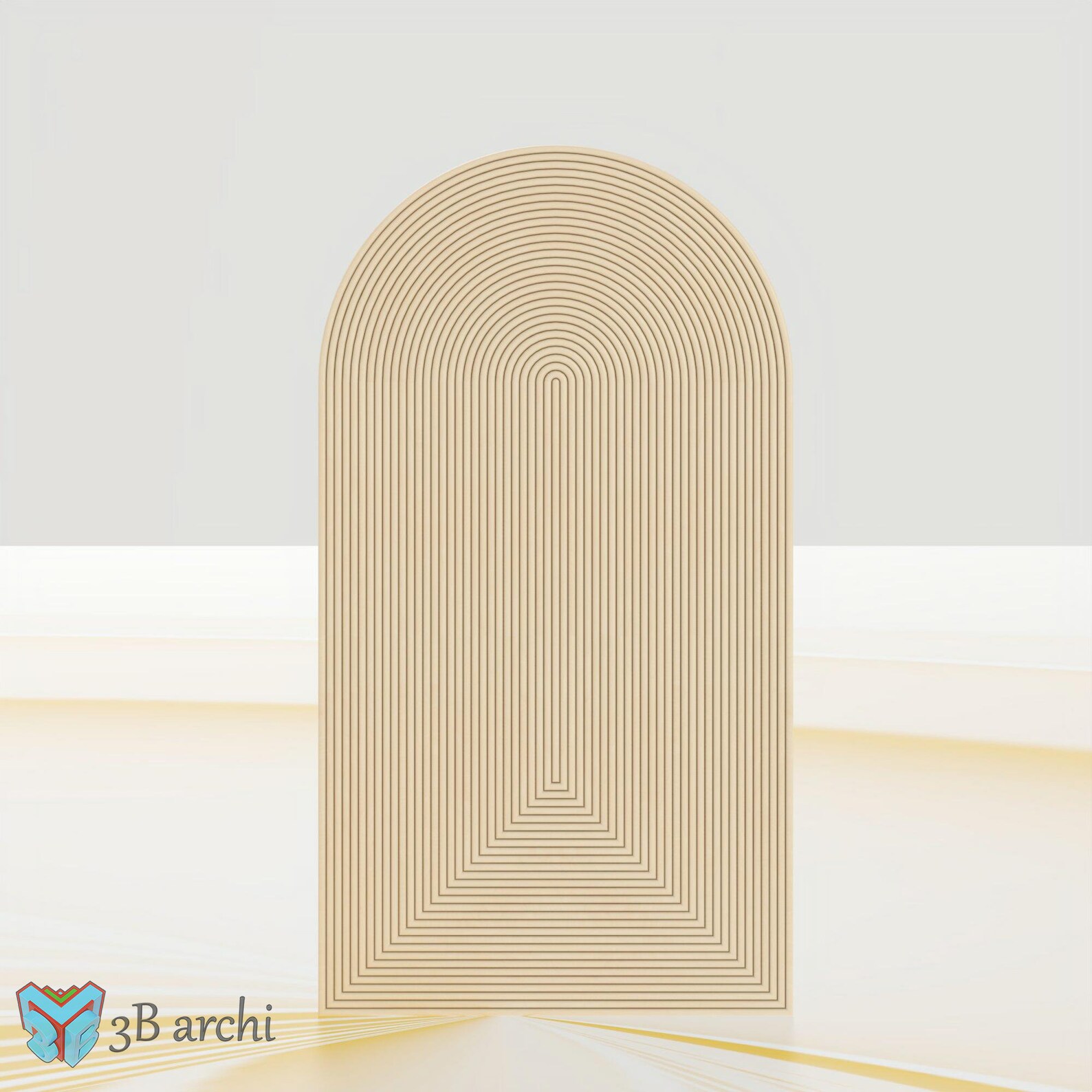 Ripple Arch Backdrop CNC File: Fluted Panel Template (digital Download ...