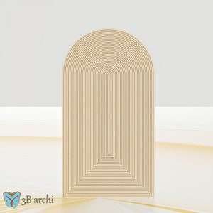 Ripple Arch Backdrop CNC File: Fluted Panel Template (digital Download ...