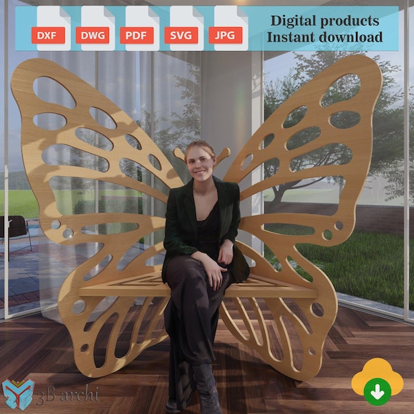 Butterfly Wooden Chair - Etsy
