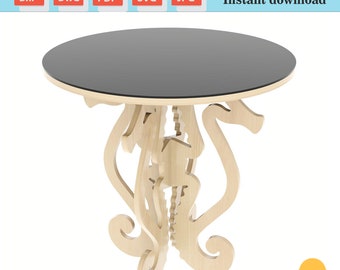 Round Cocktail Table, Parametric Coffee Table, Bar Height Pub Table ...