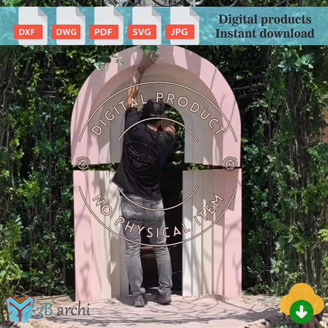 Ripple Arch Backdrop CNC Plans: 5-layer Stacked Design (digital ...