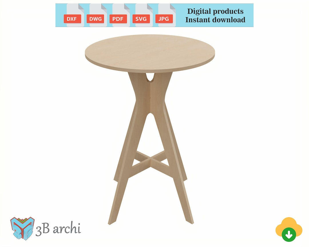 Round Cocktail Table Bar Height Pub Table Coffee Table - Etsy