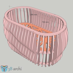Parametric Sea Wave Bed for Babies, Organic Design is Ready to Be Cut ...