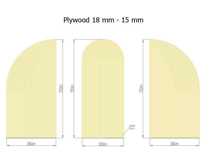Ripple Backdrop CNC Files: Fluted Panel Design (digital Download) - Etsy
