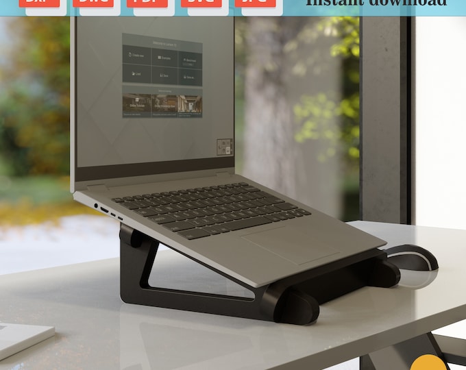 Laptop Stand Digital File for Laser and CNC | Ai Svg Dxf Pdf Eps| Laser ...