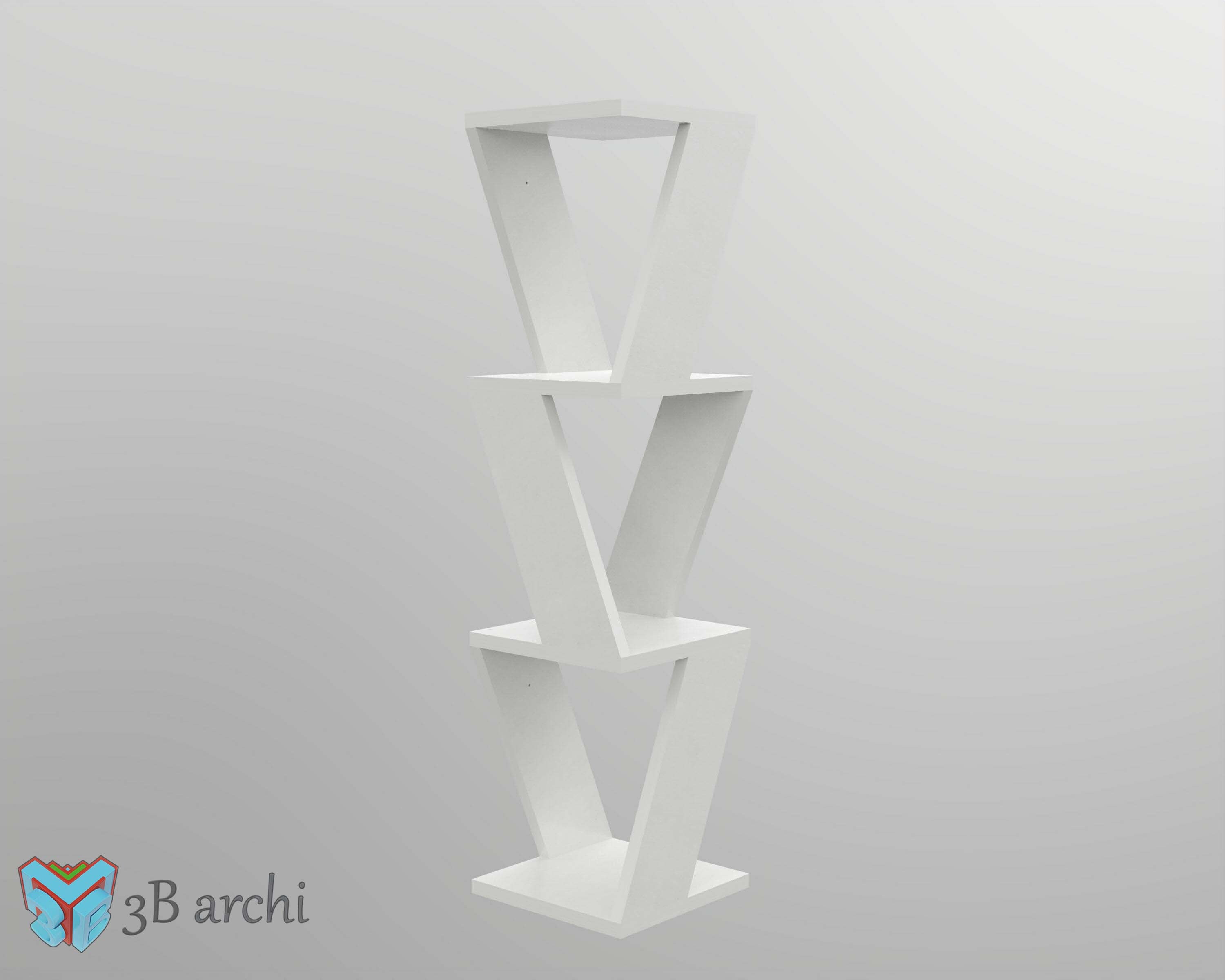 Modern Corner Wall Shelf DXF Template: CNC Machine Plans (digital ...