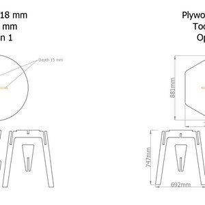 Round Dining Table, Dining Table Plan, Modern Furniture, Digital File ...