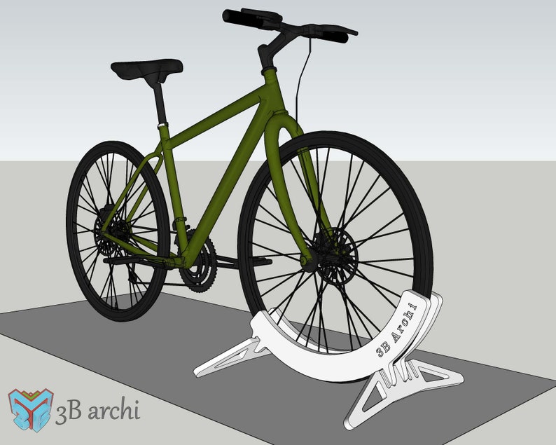 CNC Bike Stand Plan: Plywood Bike Rack, DXF Pattern (digital Download ...
