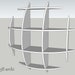 Sphere Bookshelf, Parametric Waffle Shelf, Hemispherical Shelf, Wall ...