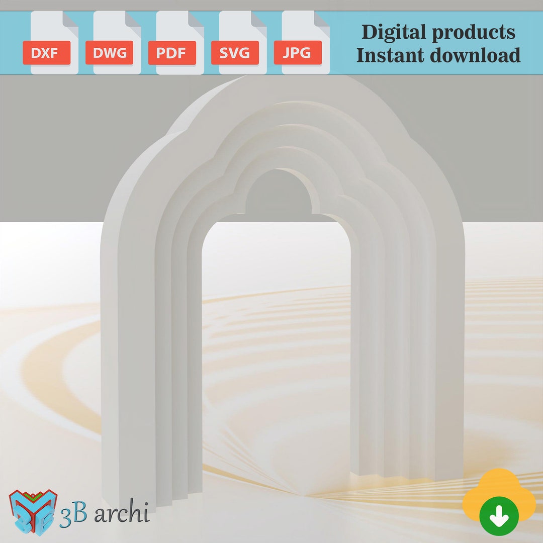 Sindibad Arch Backdrop CNC Files: 3D Event Decor (digital Download) - Etsy