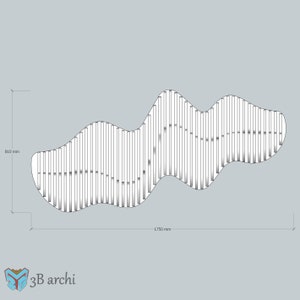 Parametric Wavy Wall Decor, Parametric Shelf Plans, Living Room ...