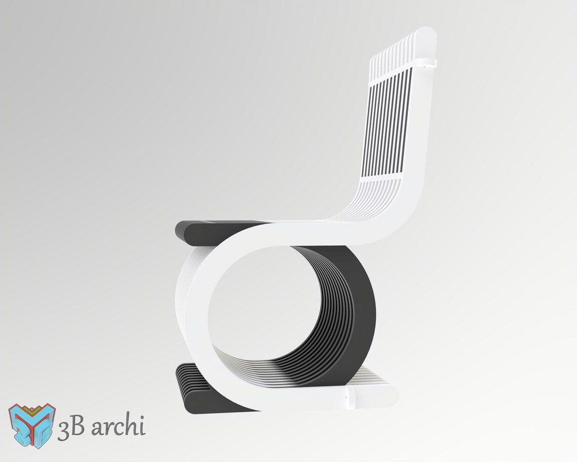 Parametric Chair Wooden Dining Chair CNC Chair Design - Etsy