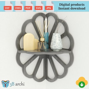 Corner Wall Shelf, Plywood Wall Shelf, Corner Wall Shelf Plan, Wall ...