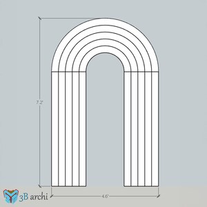 3D Rainbow Arch CNC Files: 5-layer Wedding Backdrop (digital Product) - Etsy