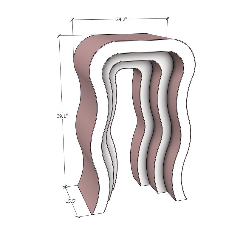 Wavy Pedestal Table CNC Files: Parametric Design (digital Download) - Etsy