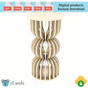Parametric Cocktail Table CNC Coffee Table Bar Height Pub - Etsy