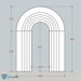 5 Layers 3D Arch Backdrop, for Weddings, Arch Backdrop Plans, CNC ...