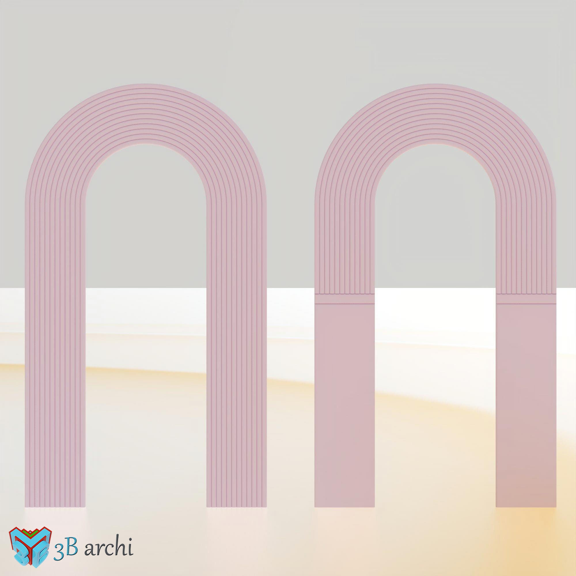 Ripple Backdrop Arch CNC File: Fluted Panel Template (digital Download ...