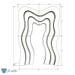 3layer Wavy Arch Prop Template, 3D Wavy Backdrop, Wavy Wall Prop ...
