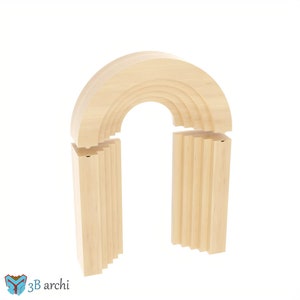 5 Layers 3D Arch Backdrop, for Weddings, Arch Backdrop Plans, CNC ...