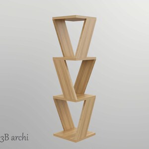 Modern Corner Wall Shelf DXF Template: CNC Machine Plans (digital ...