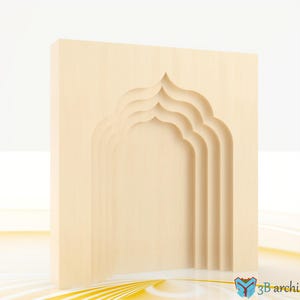 Elegant Square Arch 3D Template: CNC Files for Wedding Decor (digital ...