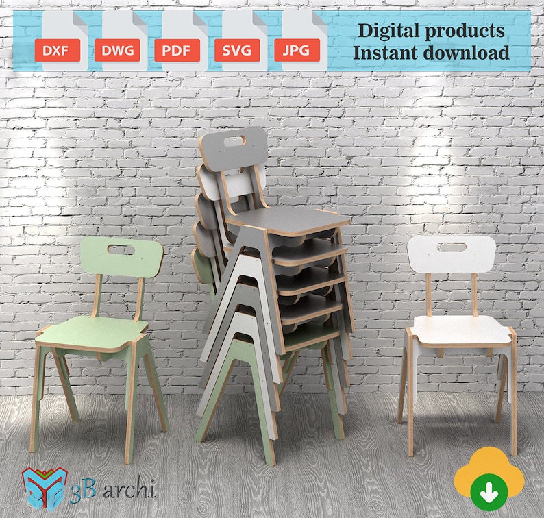 Wooden Stackable Chair Stackable Dining Chair Stackable - Etsy