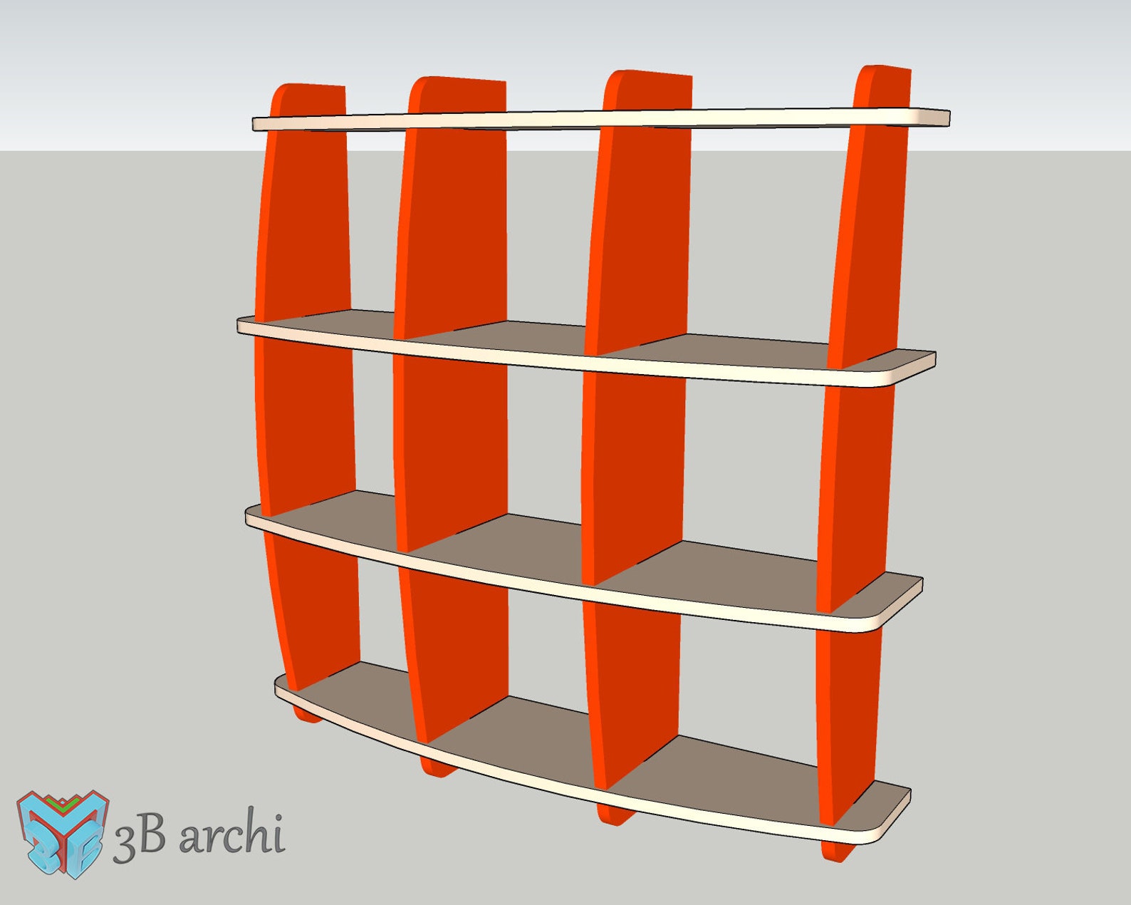 Parametric Wall Shelf, Bookshelf Plans, Wall Mount Bookshelf, Modern ...