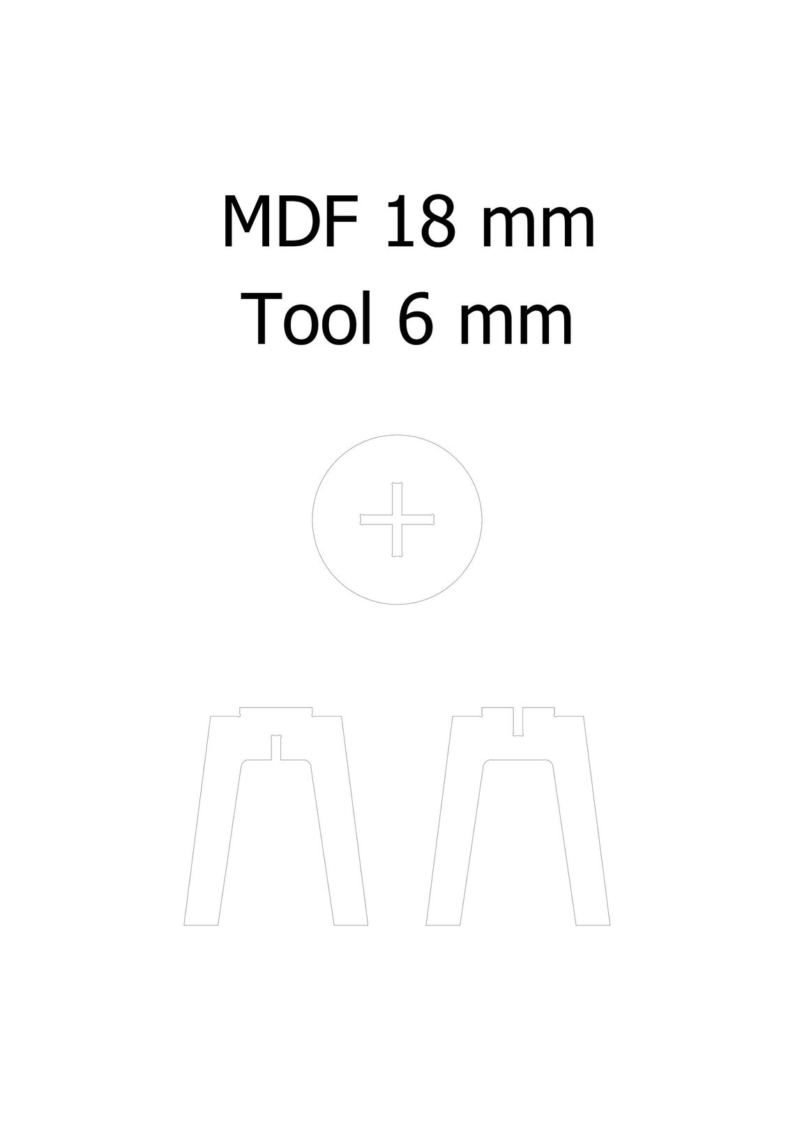 Plywood Table CNC Stool Plans CNC Router Cut Files MDF - Etsy