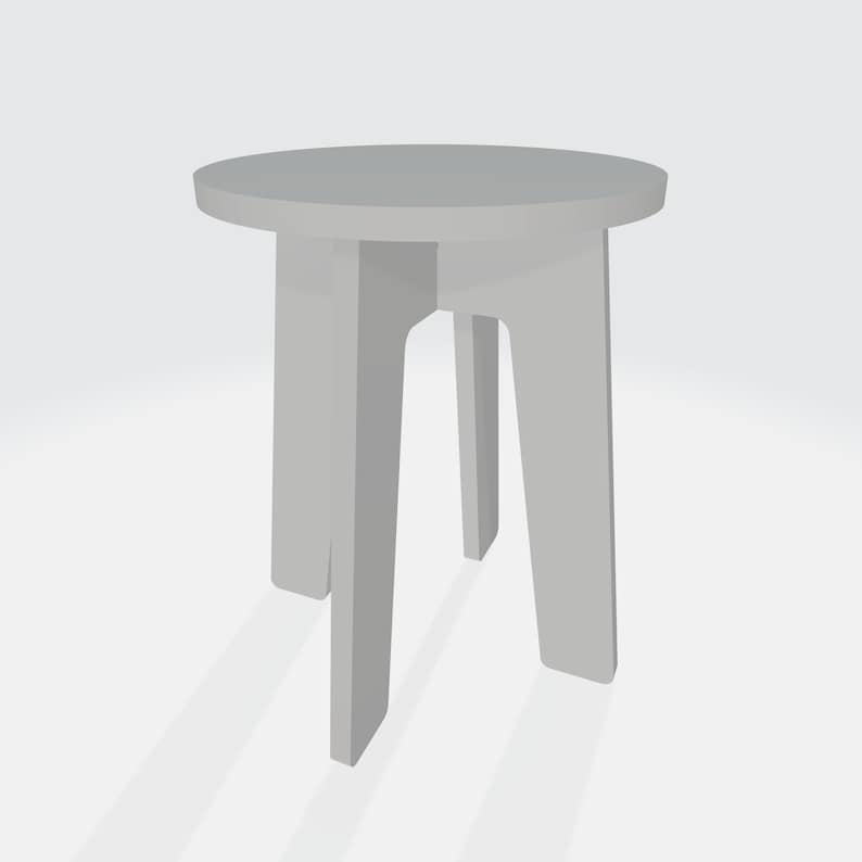 Plywood Table CNC Stool Plans CNC Router Cut Files MDF - Etsy