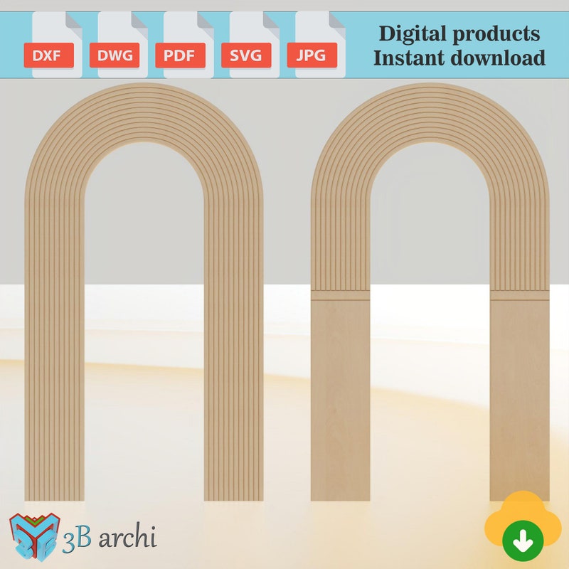 Wooden Arch Ripple - Etsy UK
