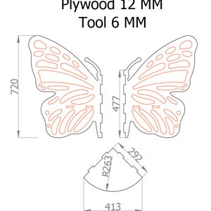 Butterfly Corner Shelf CNC Plan: Laser Cut Vector File (digital ...