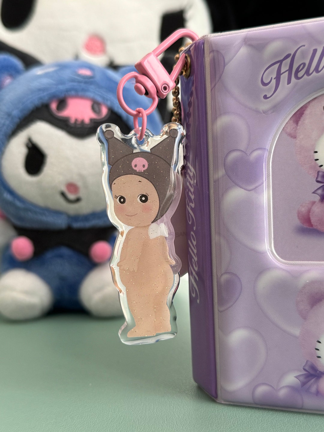 Kuromi Inspired Sonny Angel Keychain - Etsy