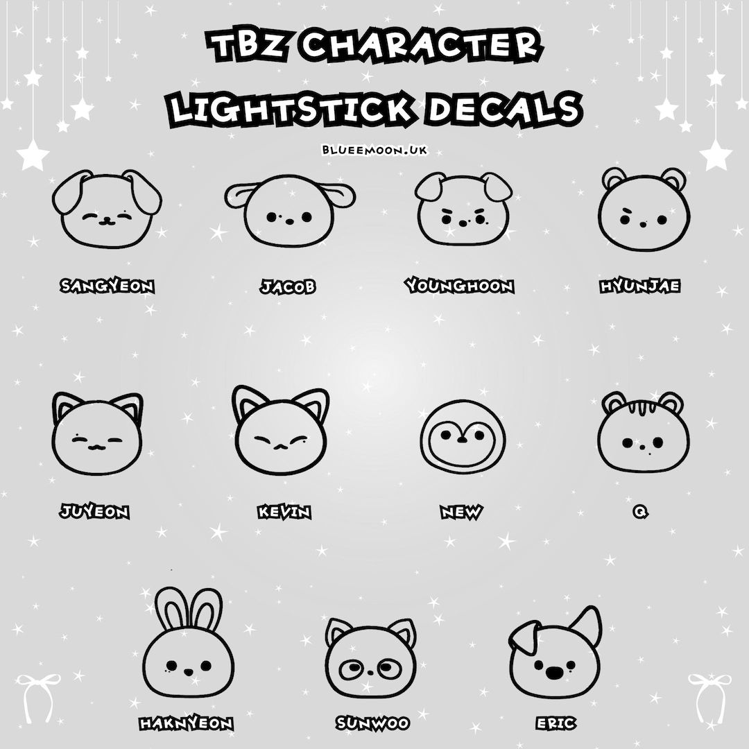 The Boyz Lightstick Decals - Etsy