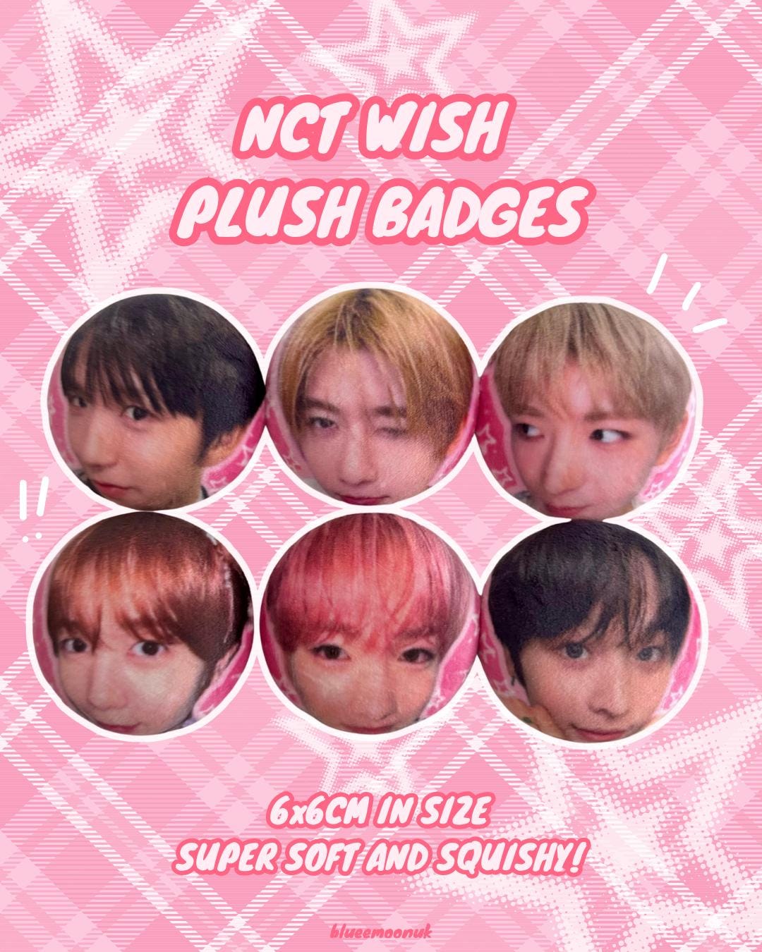 NCT WISH Plush Badges - Etsy