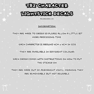 The Boyz Lightstick Decals - Etsy